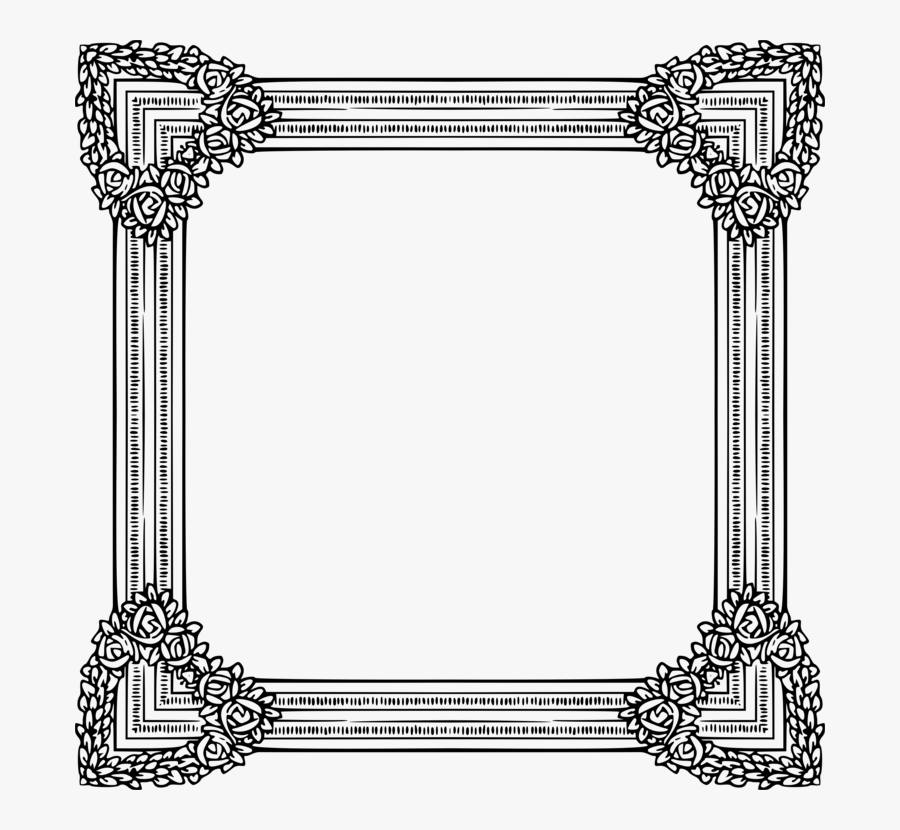 Picture Frame,line Art,square - Free Frame Graphic , Free Transparent ...
