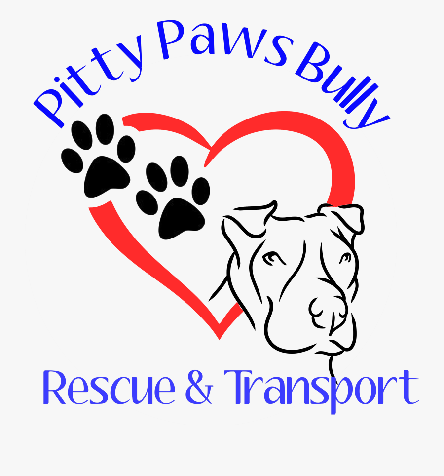 Pitty Paws Bully Rescue - Heart With Paw Prints , Free Transparent ...