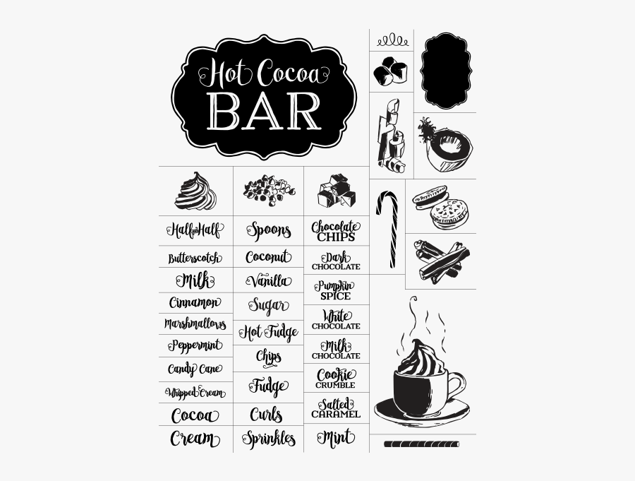 Chalk Couture Hot Cocoa Bar , Free Transparent Clipart - ClipartKey