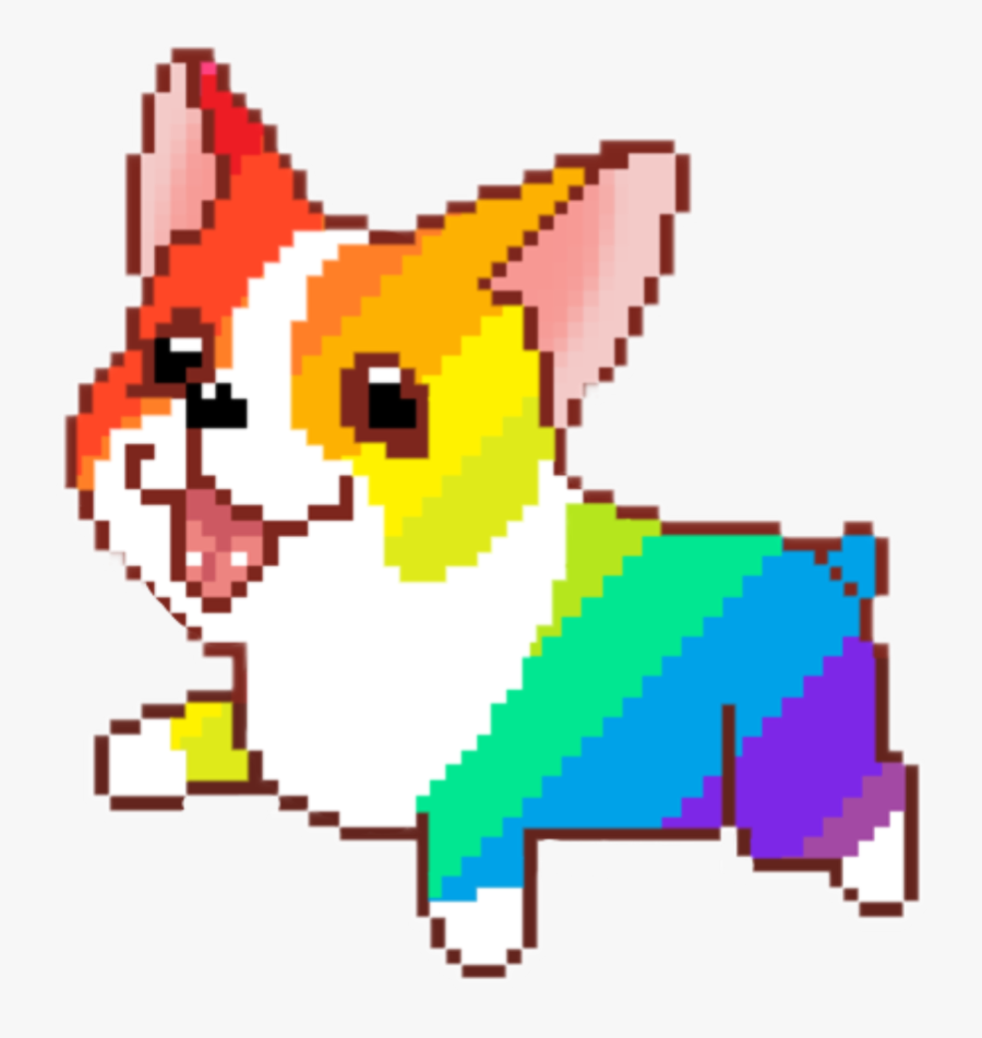 #dog #cute #cutedog #rainbow #rainbows #freetoedit - Cute 8 Bit Gif ...