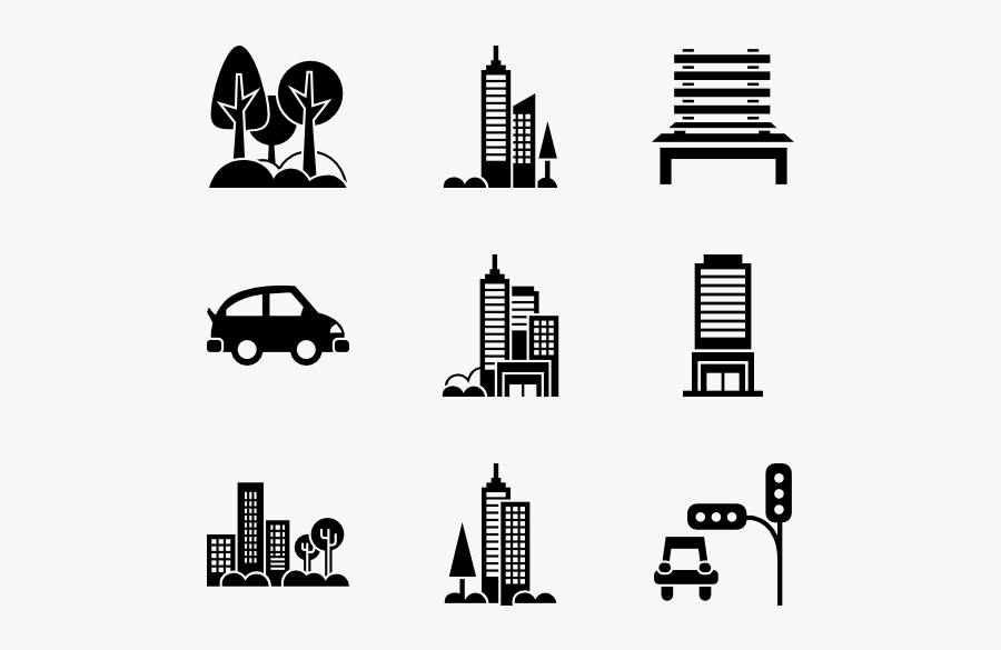 City Set - Town Icons , Free Transparent Clipart - ClipartKey