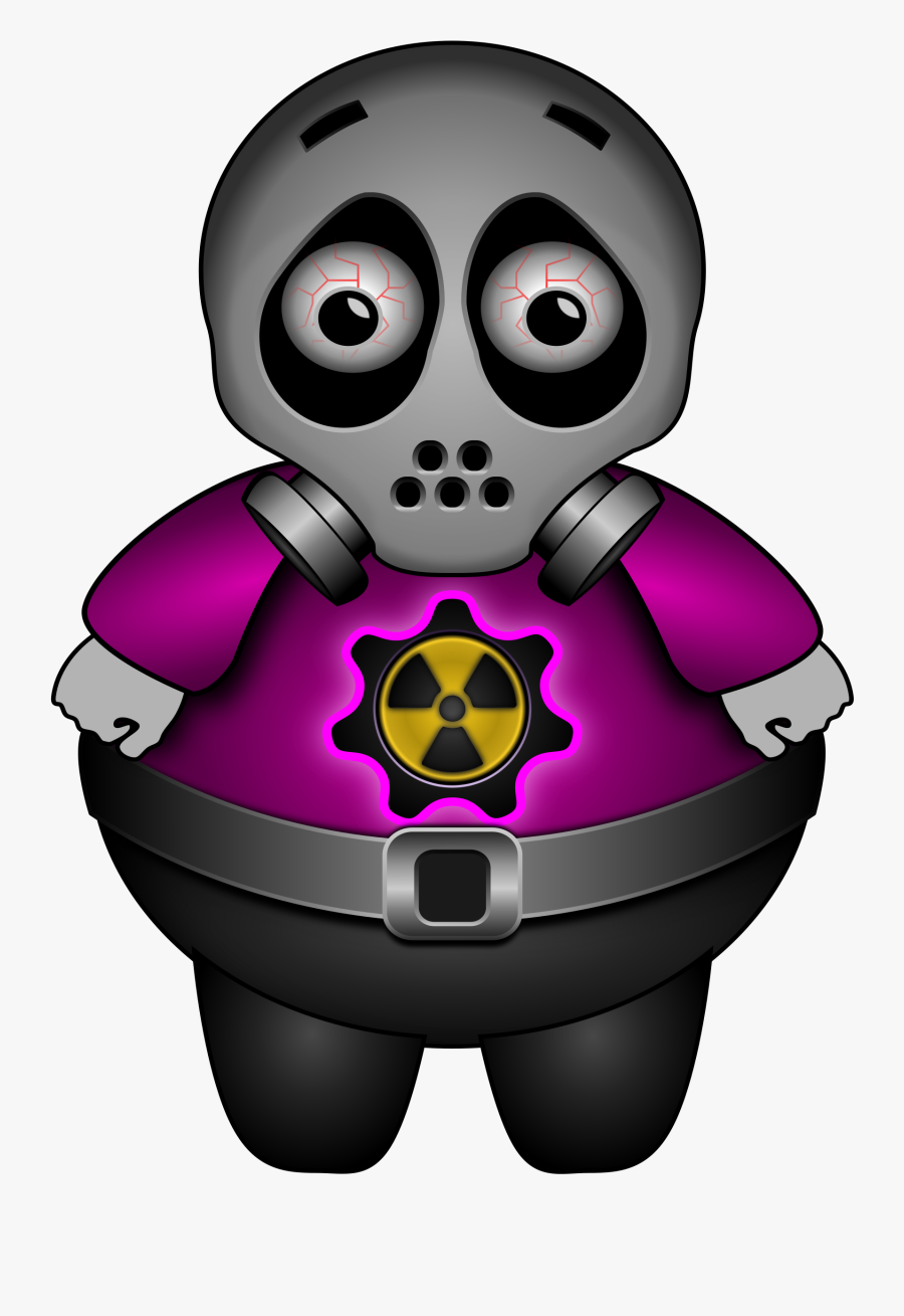 Alien, Sad, Gas Mask, Atomic, Radioactive, Contaminated - Cartoon Boy ...