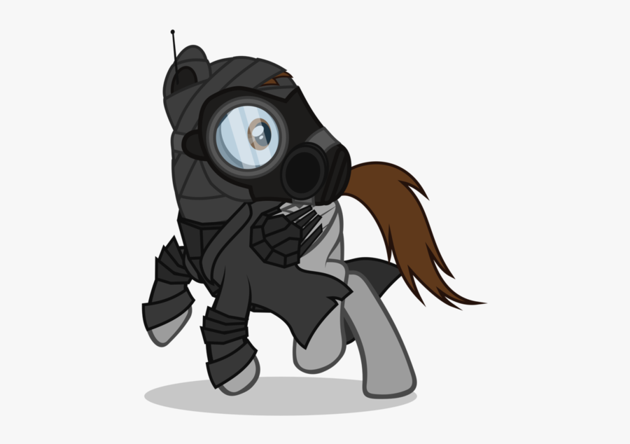 Pony With Gas Mask , Free Transparent Clipart - ClipartKey