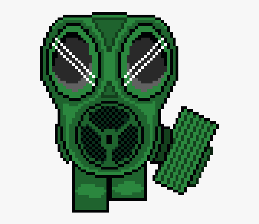 Pixel Art Gas Mask , Free Transparent Clipart - ClipartKey
