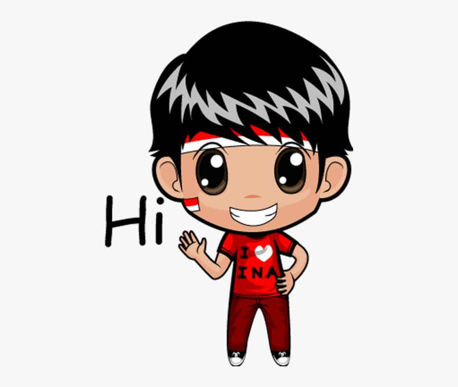 Hi Kawaii Boy Cartoon Png , Free Transparent Clipart - ClipartKey