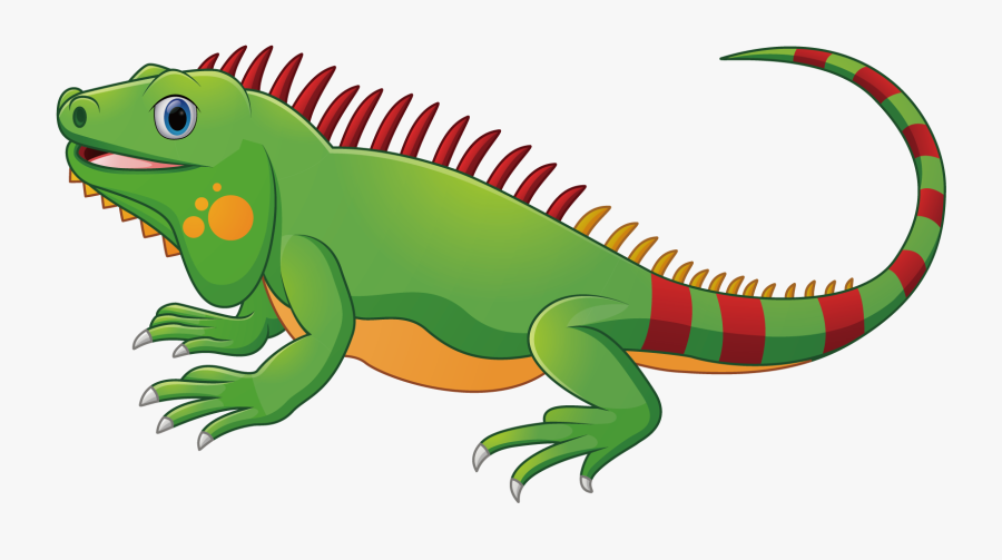 Clip Art Lizard Chameleons Green Reptile - Iguana Png , Free ...
