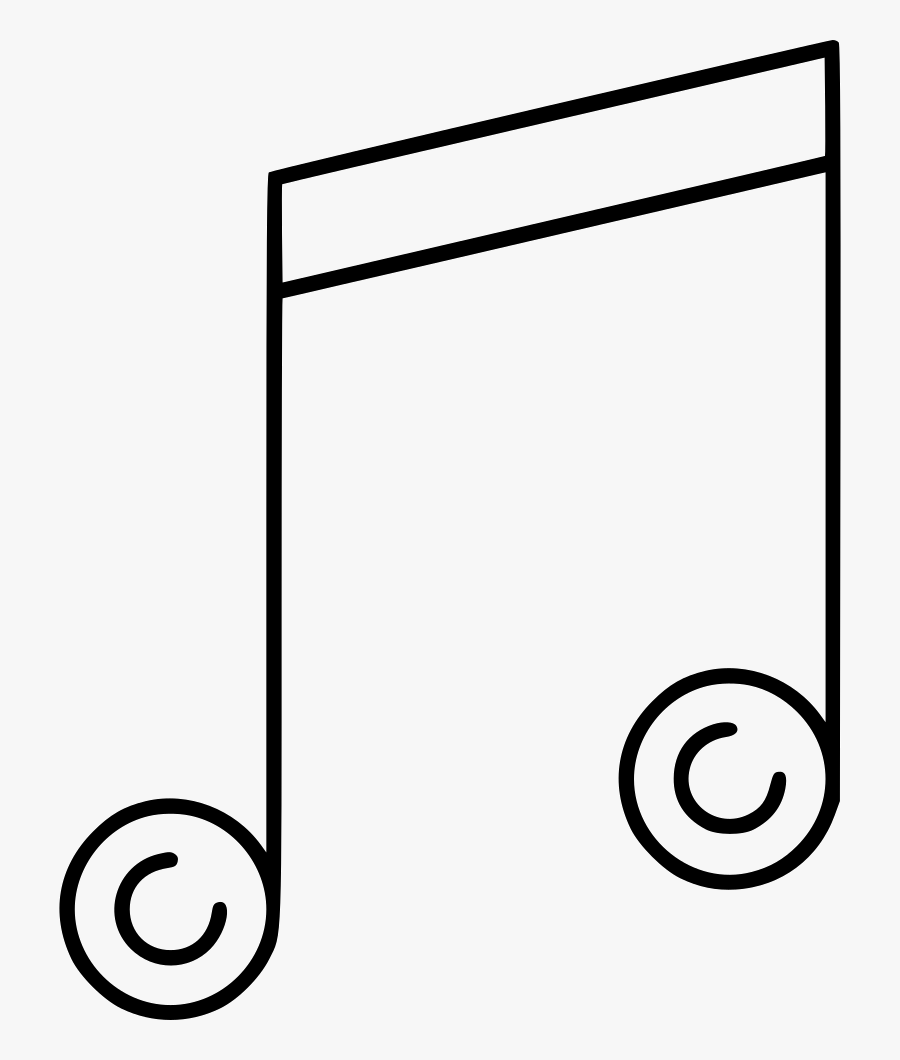 Music Notes - Line Art , Free Transparent Clipart - ClipartKey