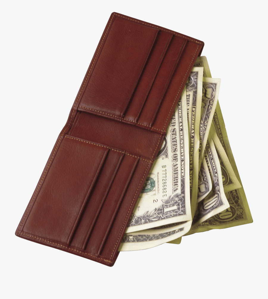 Wallet With Money One - Open Wallet Transparent Background , Free ...