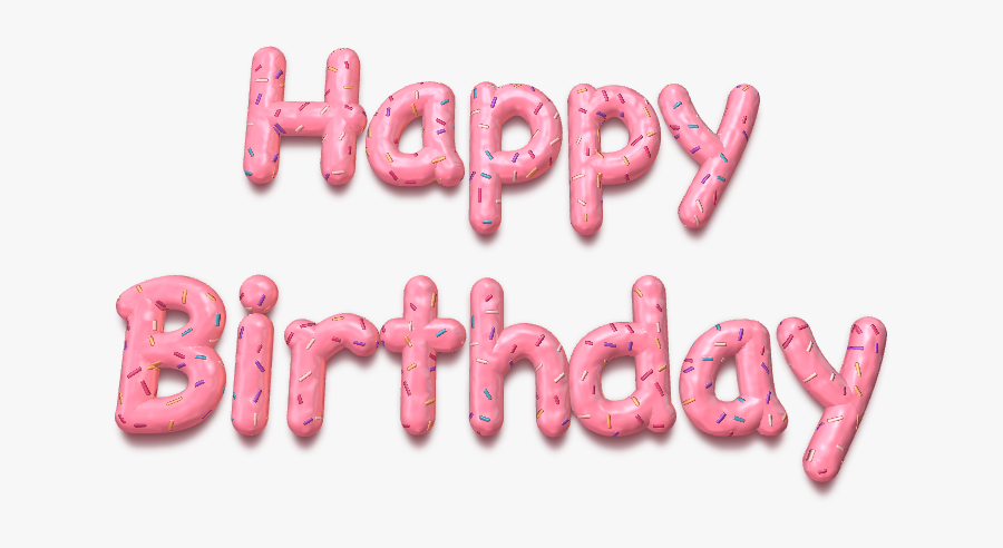 Word Clipart ~ Jewels Art Creation - Happy Word Pink Png , Free ...