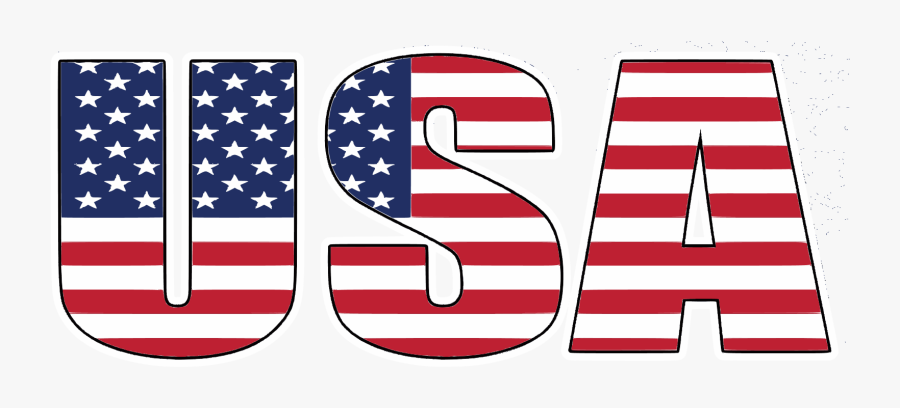 Usa Word Flag - Usa Flag Word Png , Free Transparent Clipart - ClipartKey