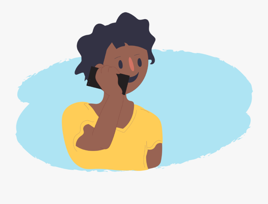 Boy Talking On Phone To Kids Helpline - Boy Talking Animated , Free ...