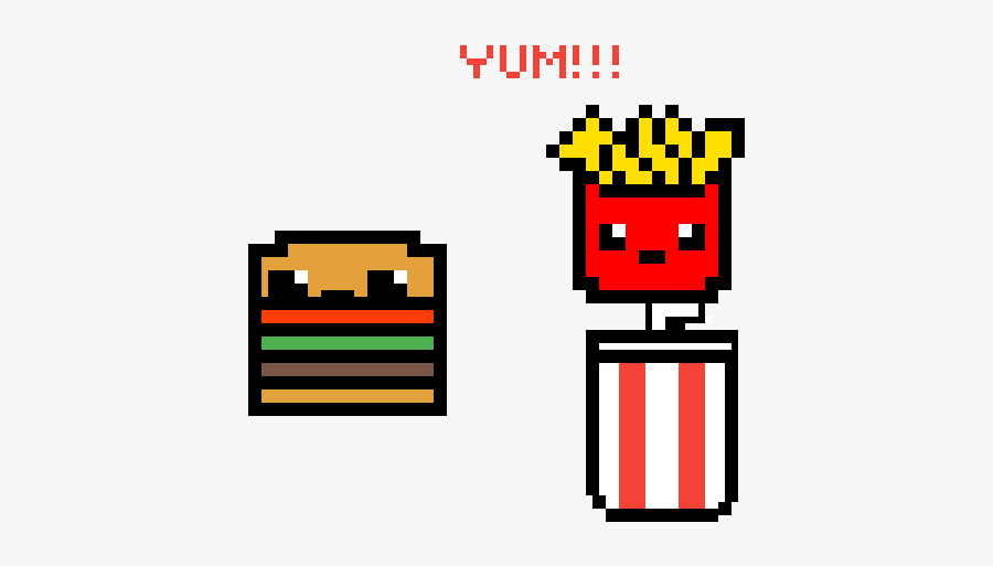 Pixel Art Fries , Free Transparent Clipart - ClipartKey
