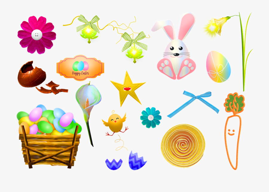 Easter, Bunny, Eggs, Calla Lily, Flowers, Carrot , Free Transparent ...