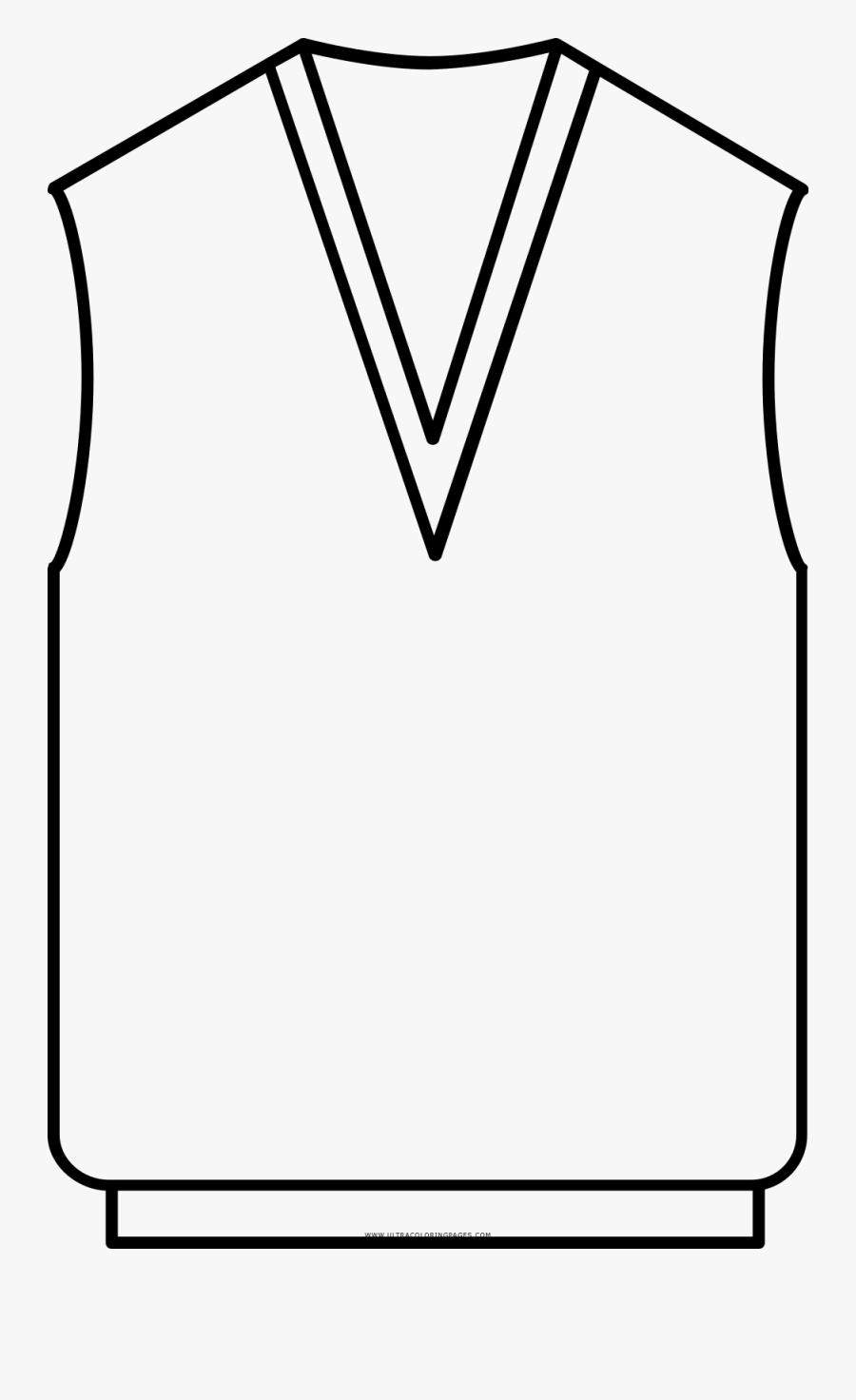 Vest Coloring Clip Clipart Flak Svg Clothing Vector Pages Warmer Body ...