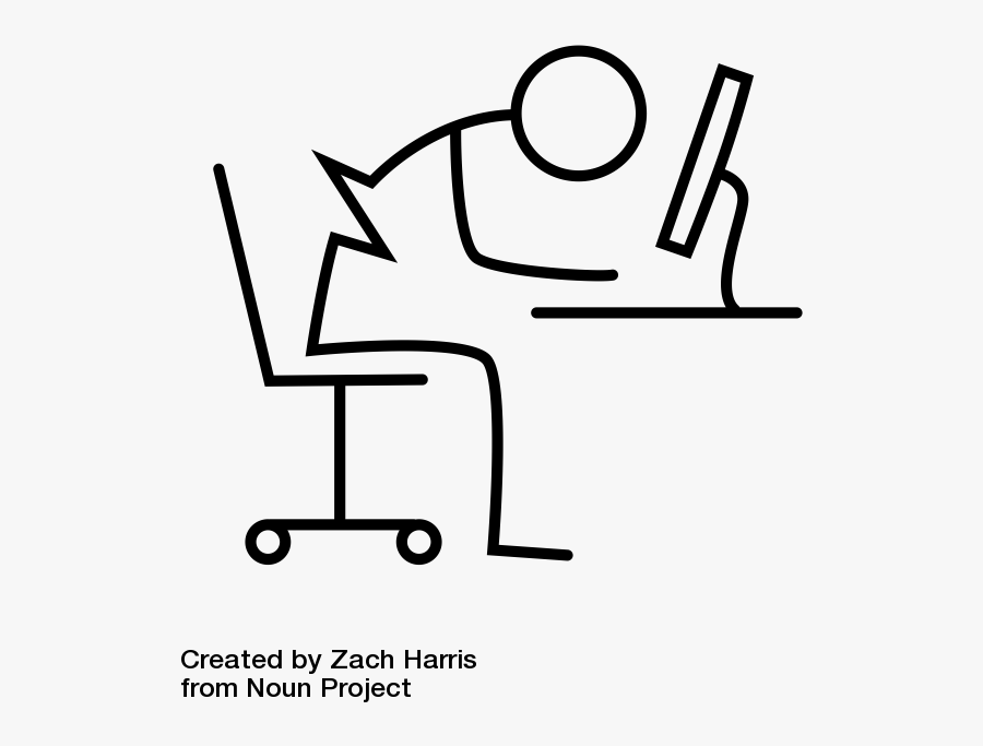 My Back Is Getting Younger - Poor Posture Icon , Free Transparent ...