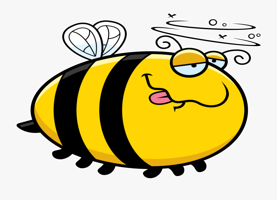 Drunk Bee , Free Transparent Clipart - ClipartKey
