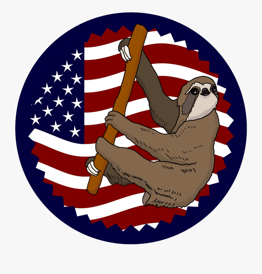 Usa Flag Climbing Sloth Shirt Small - Fourth Of July Sloth , Free ...